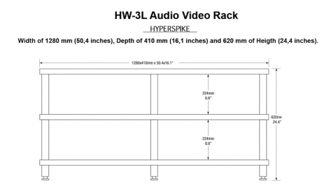 SolidSteel Hyperspike HW Rack | High-end racks Vancouver | Sound Elite