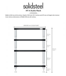 SolidSteel Hyperspike HY Rack | High-end racks Vancouver | Sound Elite